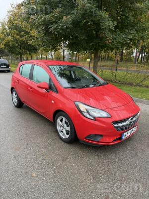 Red Opel Corsa 2016 in Riga, with an engine capacity of 1.40 L and mileage of 120 thousand km for 5950 €, photo  on AUTOMOTO.COM.LV