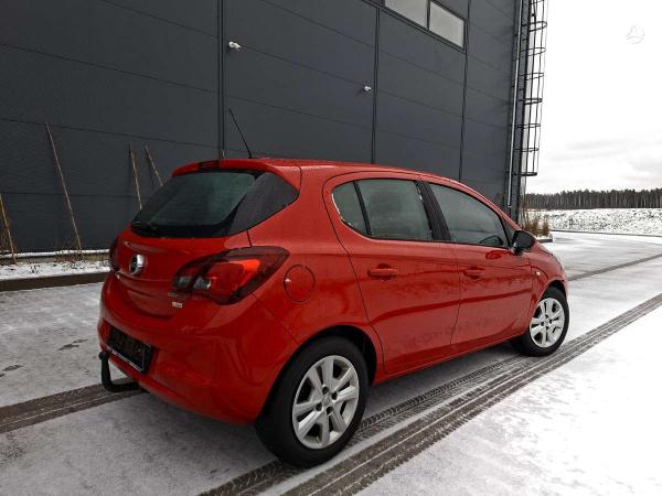 Red Opel Corsa 2018 in Vilnius, with an engine capacity of 1.40 L and mileage of 169 thousand km for 4950 €, photo 3 on AUTOMOTO.COM.LV