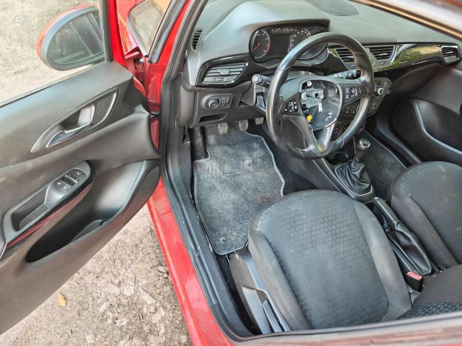 Red Opel Corsa 2019 in Panevezys, with an engine capacity of 1.20 L and mileage of 40 thousand km for 2700 €, photo 7 on AUTOMOTO.COM.LV