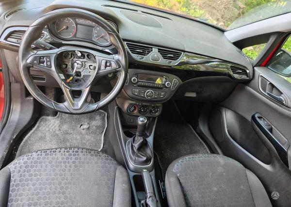 Red Opel Corsa 2019 in Panevezys, with an engine capacity of 1.20 L and mileage of 40 thousand km for 2700 €, photo 8 on AUTOMOTO.COM.LV