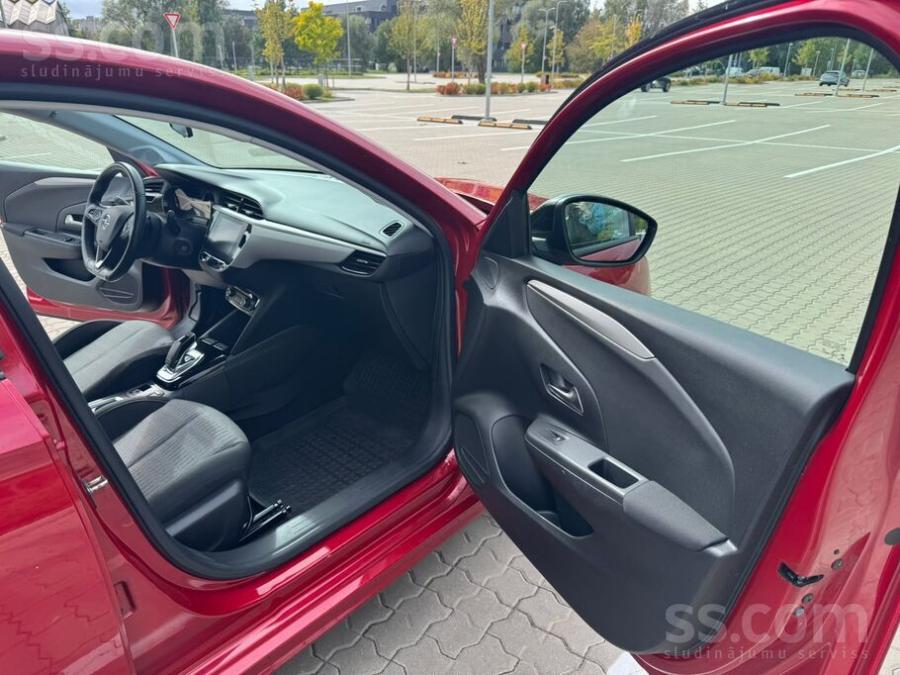 Red Opel Corsa 2021 in Riga, with an engine capacity of 1.20 L and mileage of 47 thousand km for 10950 €, photo 8 on AUTOMOTO.COM.LV