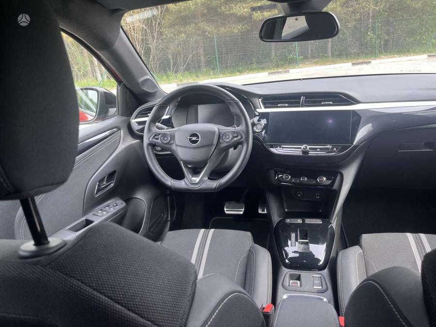 Red Opel Corsa 2023 in Kursenai, with an engine capacity of 1.20 L and mileage of 14 thousand km for 13799 €, photo 14 on AUTOMOTO.COM.LV