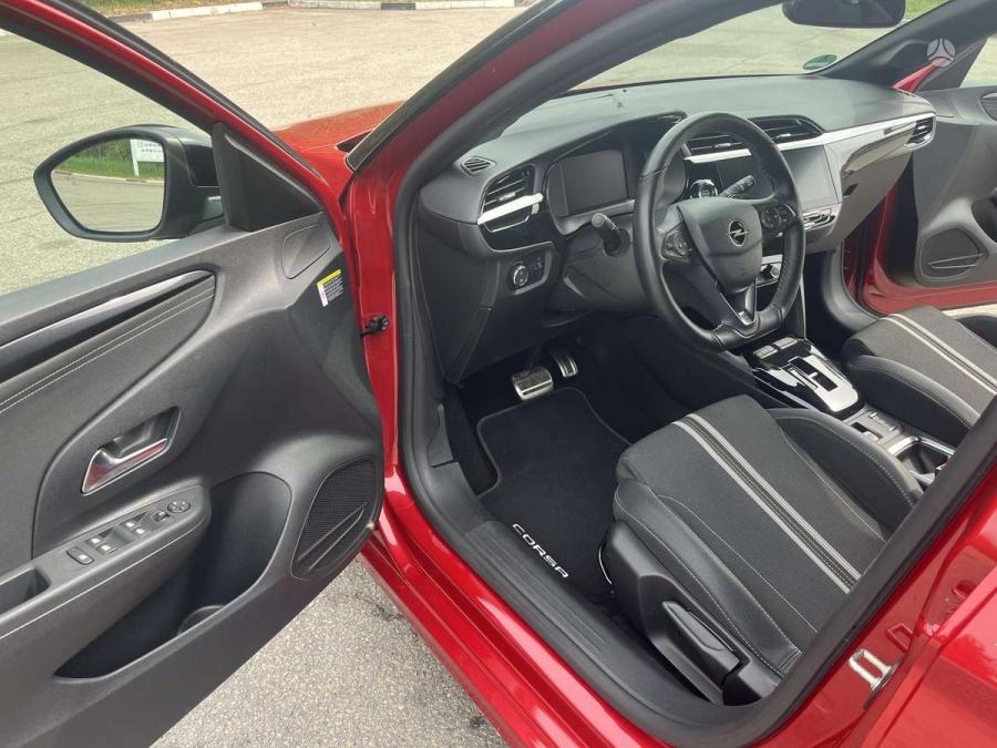 Red Opel Corsa 2023 in Kursenai, with an engine capacity of 1.20 L and mileage of 14 thousand km for 13799 €, photo 17 on AUTOMOTO.COM.LV