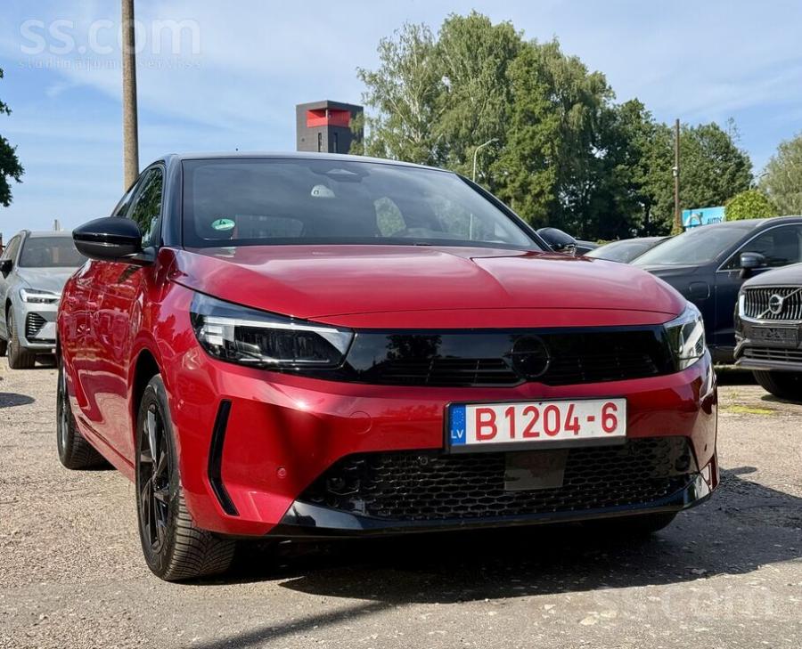 Sarkans Opel Corsa 2025 Rīga, ar dzinēja tilpumu 1.20 L un nobraukumu 0 tūkst. km par 19500 €, foto 1 vietnē AUTOMOTO.COM.LV