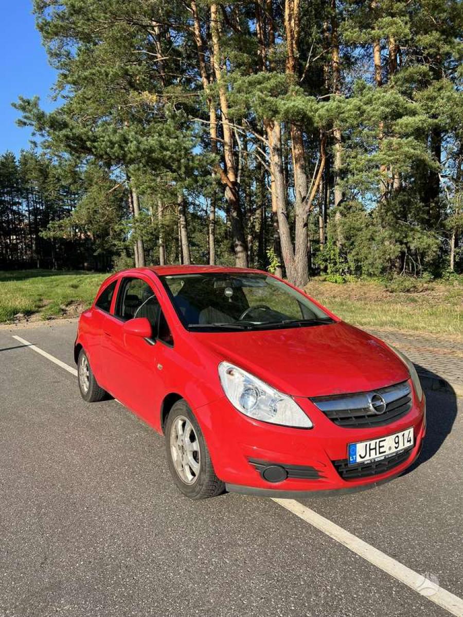 Red Opel Corsa 2008 in Vilnius, with an engine capacity of 1.00 L and mileage of 172 thousand km for 950 €, photo 7 on AUTOMOTO.COM.LV