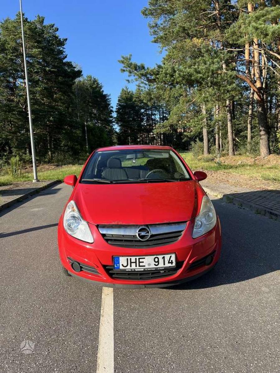 Red Opel Corsa 2008 in Vilnius, with an engine capacity of 1.00 L and mileage of 172 thousand km for 950 €, photo 8 on AUTOMOTO.COM.LV