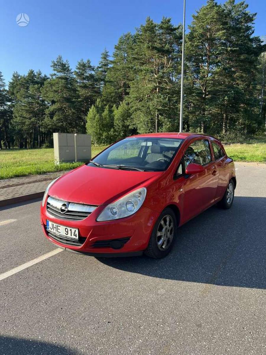 Red Opel Corsa 2008 in Vilnius, with an engine capacity of 1.00 L and mileage of 172 thousand km for 950 €, photo 9 on AUTOMOTO.COM.LV