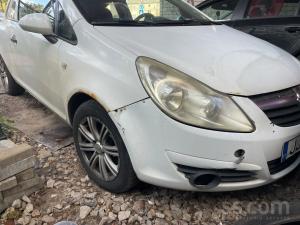 White Opel Corsa 2008 in Riga, with an engine capacity of 1.20 L and mileage of 284 thousand km for 490 €, photo  on AUTOMOTO.COM.LV