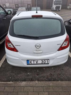 White Opel Corsa 2013 in Vilnius, with an engine capacity of 1.25 L and mileage of 223 thousand km for 1900 €, photo 3 on AUTOMOTO.COM.LV