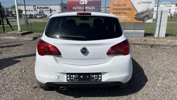 White Opel Corsa 2015 in Marijampole, with an engine capacity of 1.40 L and mileage of 126 thousand km for 7200 €, photo 8 on AUTOMOTO.COM.LV