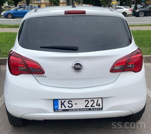 White Opel Corsa 2017 in Riga, with an engine capacity of 1.30 L and mileage of 79 thousand km for 7865 €, photo 3 on AUTOMOTO.COM.LV