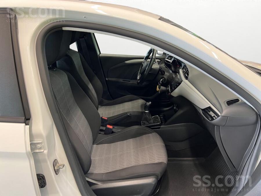 White Opel Corsa 2021 in Riga, with an engine capacity of 1.20 L and mileage of 97 thousand km for 8490 €, photo 17 on AUTOMOTO.COM.LV