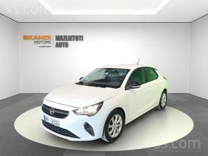 White Opel Corsa 2021 in Riga, with an engine capacity of 1.20 L and mileage of 97 thousand km for 8490 €, photo  on AUTOMOTO.COM.LV