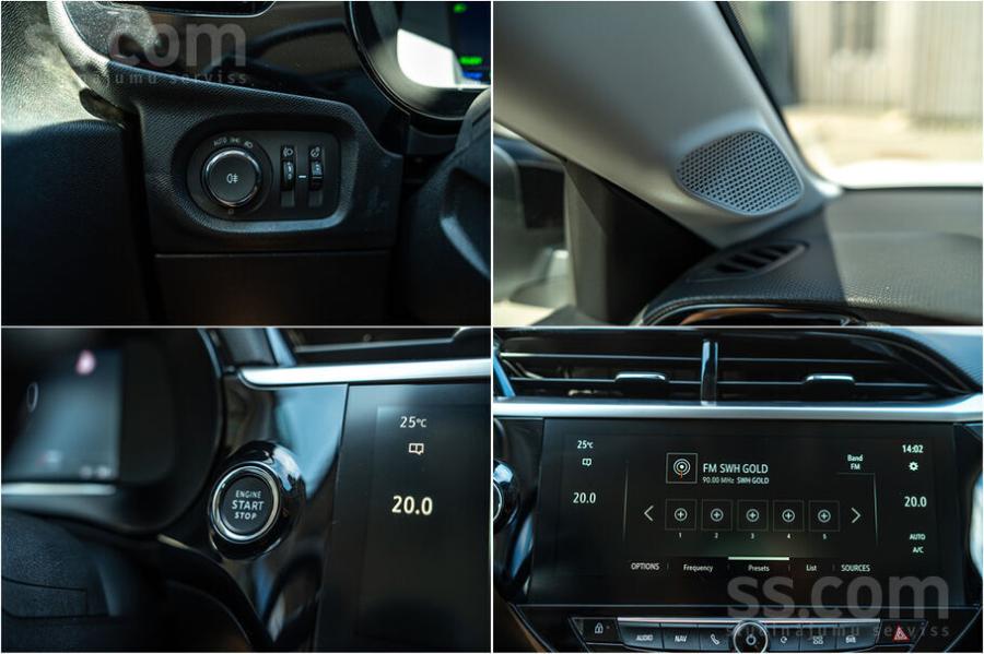 White Opel Corsa 2022 in Riga, with an engine capacity of 1.20 L and mileage of 27 thousand km for 16990 €, photo 31 on AUTOMOTO.COM.LV