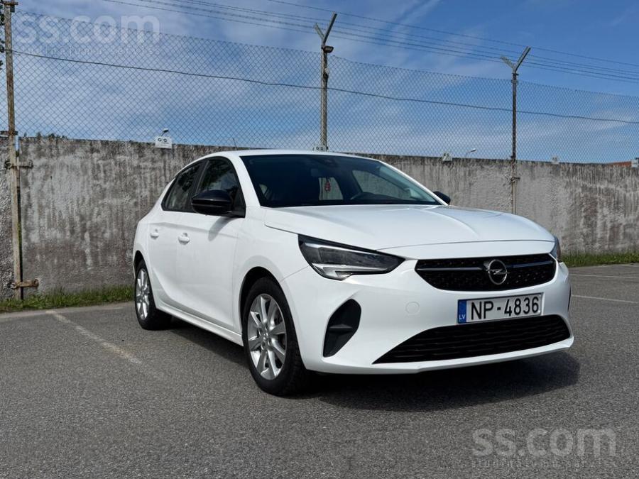 White Opel Corsa 2023 in Riga, with an engine capacity of 1.50 L and mileage of 110 thousand km for 11500 €, photo 3 on AUTOMOTO.COM.LV