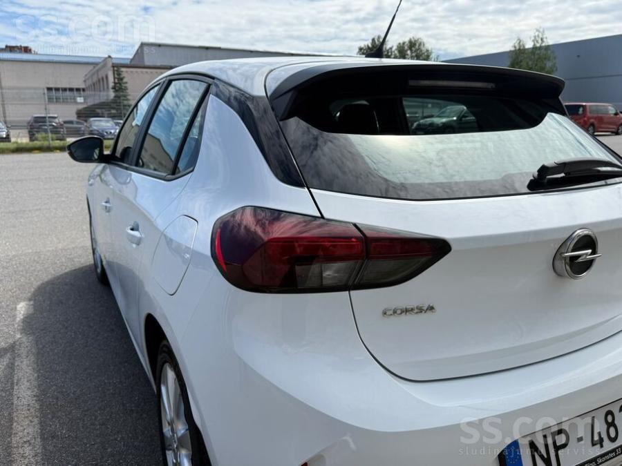 White Opel Corsa 2023 in Riga, with an engine capacity of 1.50 L and mileage of 110 thousand km for 11500 €, photo 7 on AUTOMOTO.COM.LV