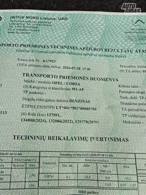 Желтый Опель Корса 2007 в Вильнюс, объемом двигателя 1.40 л и пробегом 137 тыс. км за 1950 €, фото 37 на AUTOMOTO.COM.LV