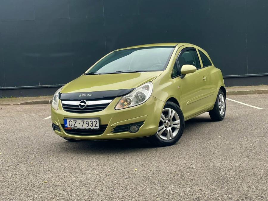 Dzeltens Opel Corsa 2008 Rīga, ar dzinēja tilpumu 1.40 L un nobraukumu 124 tūkst. km par 1250 €, foto 1 vietnē AUTOMOTO.COM.LV