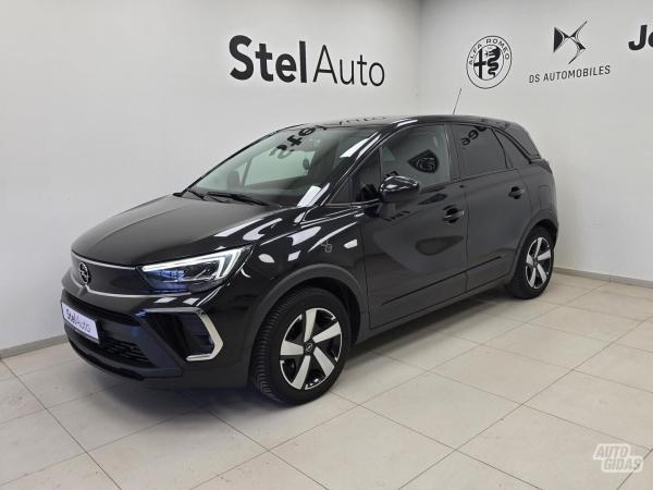 Black Opel Crossland 2021 in Vilnius, with an engine capacity of 1.20 L and mileage of 0 thousand km for 10500 €, photo 1 on AUTOMOTO.COM.LV