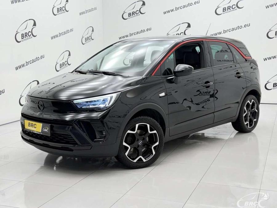 Black Opel Crossland 2023 in Vilnius, with an engine capacity of 1.20 L and mileage of 93 thousand km for 13900 €, photo 1 on AUTOMOTO.COM.LV