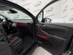 Black Opel Crossland 2023 in Vilnius, with an engine capacity of 1.20 L and mileage of 93 thousand km for 13900 €, photo 9 on AUTOMOTO.COM.LV