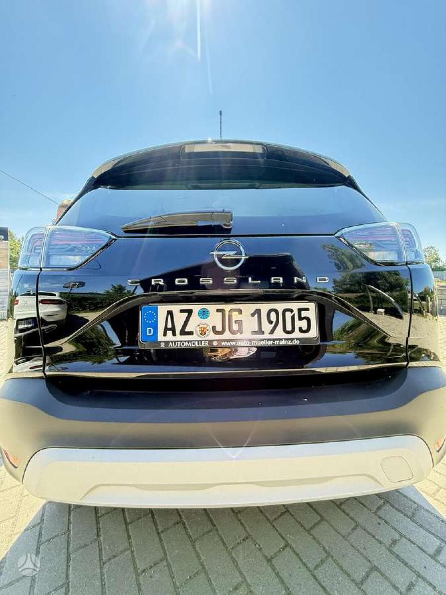 Black Opel Crossland 2023 in Klaipeda, with an engine capacity of 1.20 L and mileage of 30 thousand km for 11850 €, photo 15 on AUTOMOTO.COM.LV
