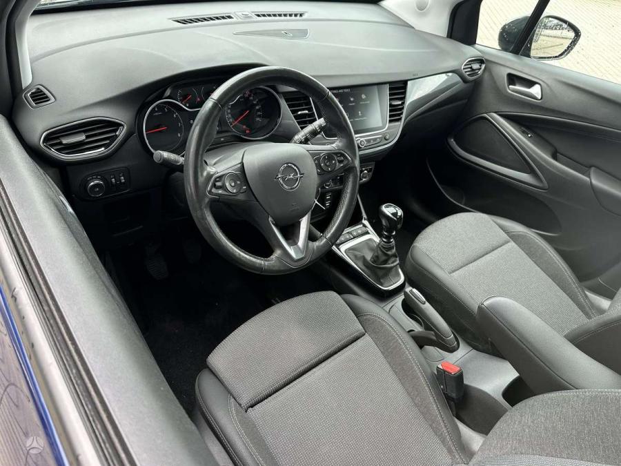 Zils Opel Crossland 2022 Kauņa, ar dzinēja tilpumu 1.20 L un nobraukumu 168 tūkst. km par 10300 €, foto 6 vietnē AUTOMOTO.COM.LV