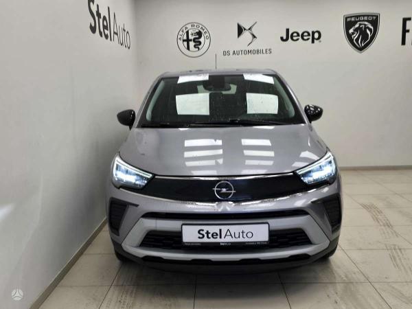 Grey Opel Crossland 2022 in Vilnius, with an engine capacity of 1.20 L and mileage of 100 thousand km for 11490 €, photo 3 on AUTOMOTO.COM.LV