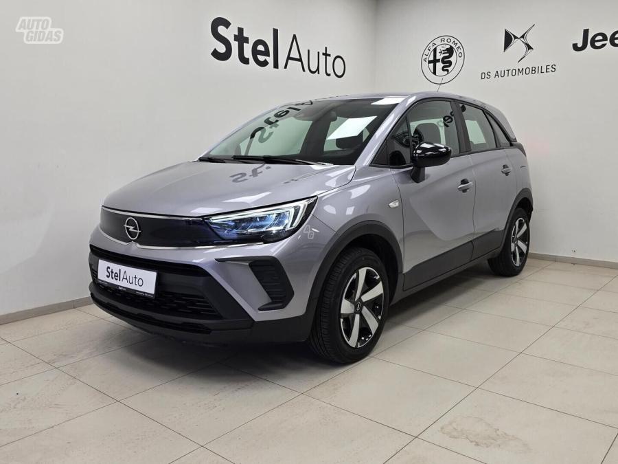 Grey Opel Crossland 2022 in Vilnius, with an engine capacity of 1.20 L and mileage of 32 thousand km for 12790 €, photo 1 on AUTOMOTO.COM.LV
