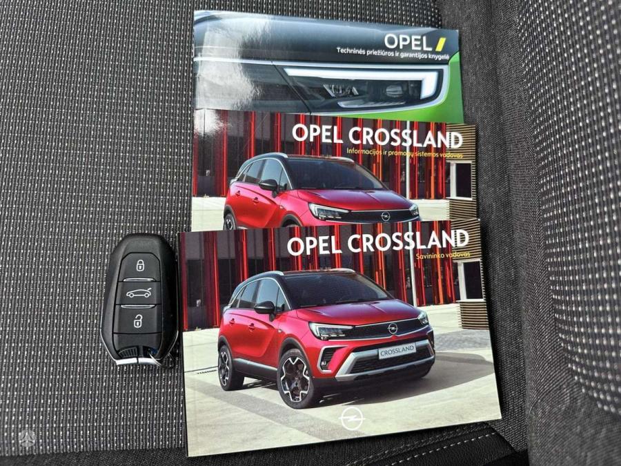 Grey Opel Crossland 2022 in Vilnius, with an engine capacity of 1.20 L and mileage of 36 thousand km for 13950 €, photo 29 on AUTOMOTO.COM.LV