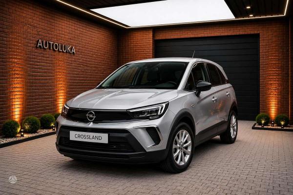 Grey Opel Crossland 2022 in Marijampole, with an engine capacity of 1.50 L and mileage of 123 thousand km for 11979 €, photo 1 on AUTOMOTO.COM.LV