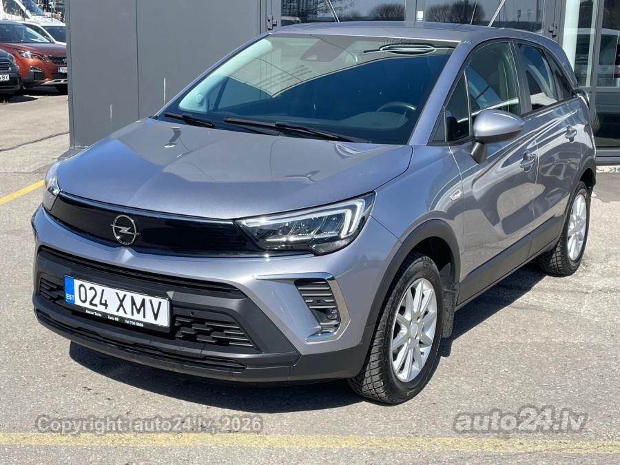 Grey Opel Crossland 2021 in Tartu, with an engine capacity of 1.20 L and mileage of 60 thousand km for 14990 €, photo 1 on AUTOMOTO.COM.LV
