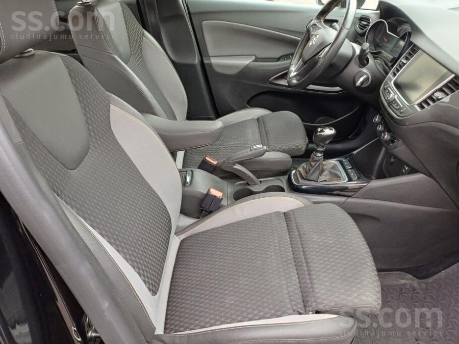 Черный Опель Crossland X 2018 в Валмиера, объемом двигателя 1.60 л и пробегом 185 тыс. км за 8500 €, фото 12 на AUTOMOTO.COM.LV