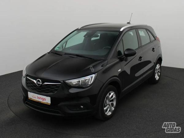 Black Opel Crossland X 2019 in Vilnius, with an engine capacity of 1.20 L and mileage of 117 thousand km for 9899 €, photo 1 on AUTOMOTO.COM.LV