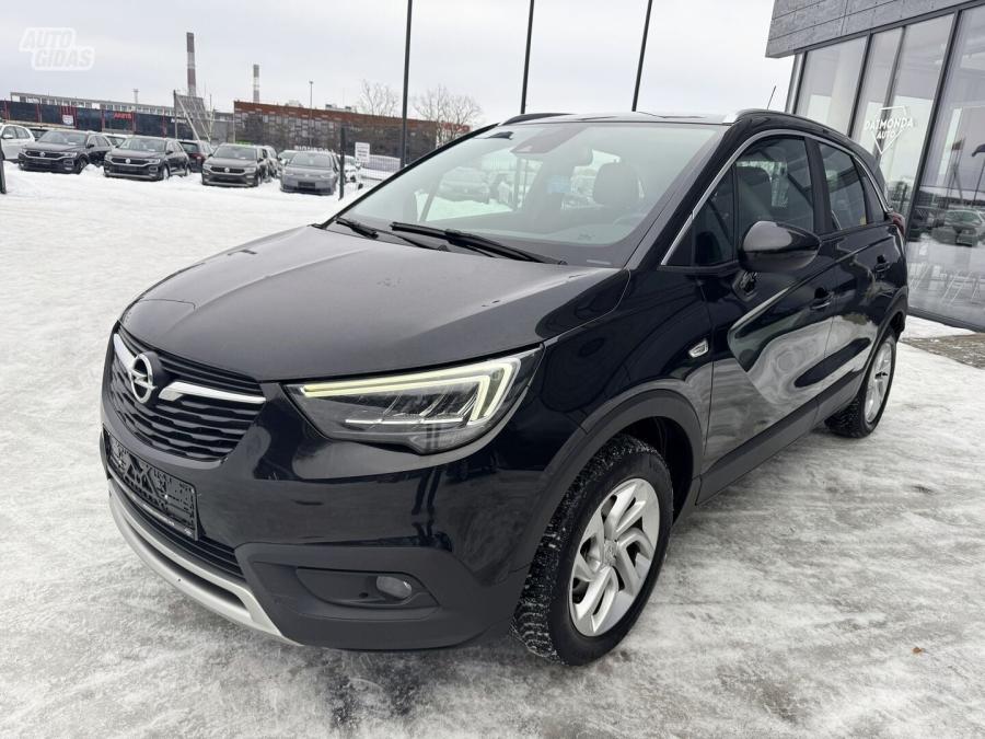 Black Opel Crossland X 2020 in Kaunas, with an engine capacity of 1.20 L and mileage of 139 thousand km for 8200 €, photo 1 on AUTOMOTO.COM.LV