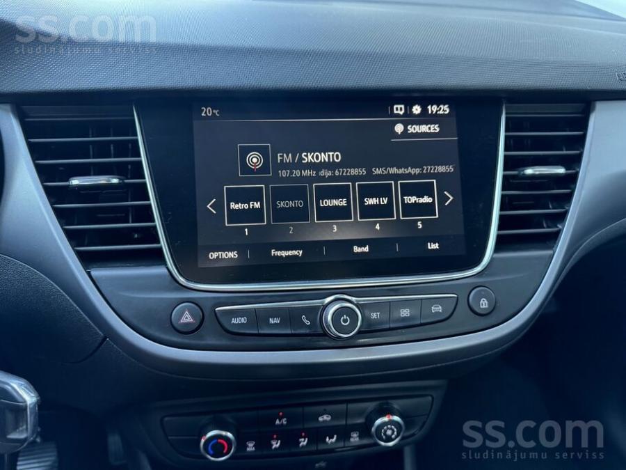 Черный Опель Crossland X 2020 в Рига, объемом двигателя 1.20 л и пробегом 156 тыс. км за 7700 €, фото 22 на AUTOMOTO.COM.LV