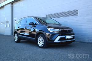 Black Opel Crossland X 2021 in Riga, with an engine capacity of 1.20 L and mileage of 84 thousand km for 13500 €, photo  on AUTOMOTO.COM.LV