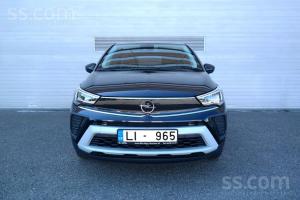 Black Opel Crossland X 2021 in Riga, with an engine capacity of 1.20 L and mileage of 84 thousand km for 13500 €, photo 6 on AUTOMOTO.COM.LV