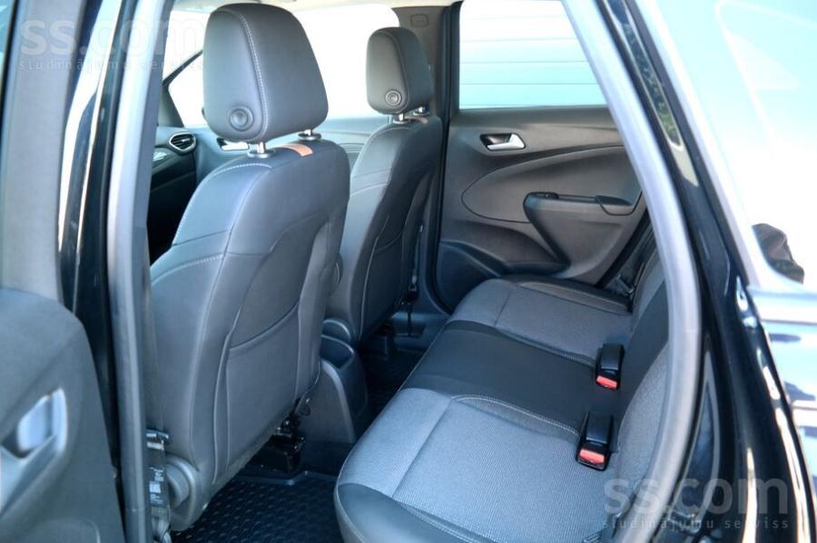 Black Opel Crossland X 2021 in Riga, with an engine capacity of 1.20 L and mileage of 84 thousand km for 13500 €, photo 14 on AUTOMOTO.COM.LV
