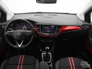 Black Opel Crossland X 2021 in Vilnius, with an engine capacity of 1.20 L and mileage of 124 thousand km for 10999 €, photo 3 on AUTOMOTO.COM.LV
