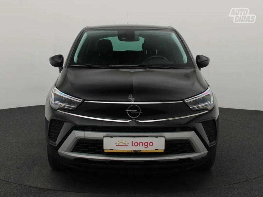 Black Opel Crossland X 2021 in Vilnius, with an engine capacity of 1.20 L and mileage of 124 thousand km for 10999 €, photo 4 on AUTOMOTO.COM.LV