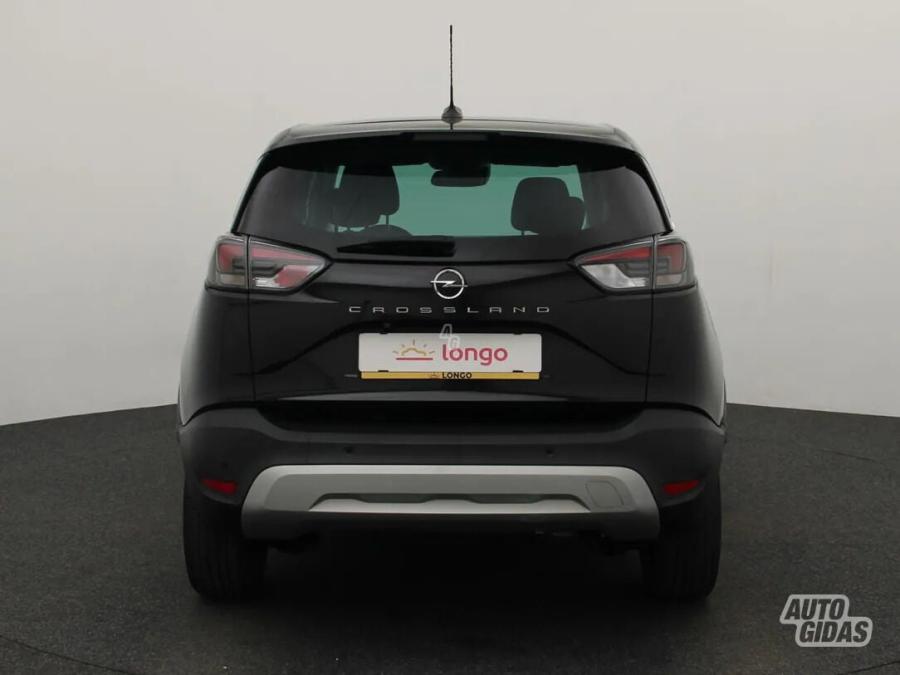 Black Opel Crossland X 2021 in Vilnius, with an engine capacity of 1.20 L and mileage of 124 thousand km for 10999 €, photo 6 on AUTOMOTO.COM.LV
