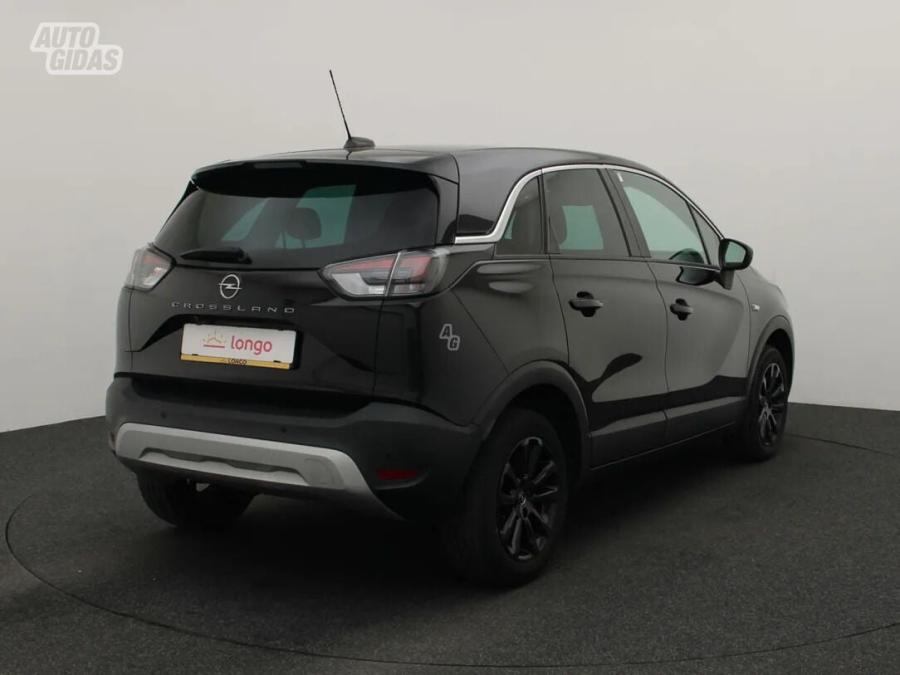 Black Opel Crossland X 2021 in Vilnius, with an engine capacity of 1.20 L and mileage of 124 thousand km for 10999 €, photo 9 on AUTOMOTO.COM.LV