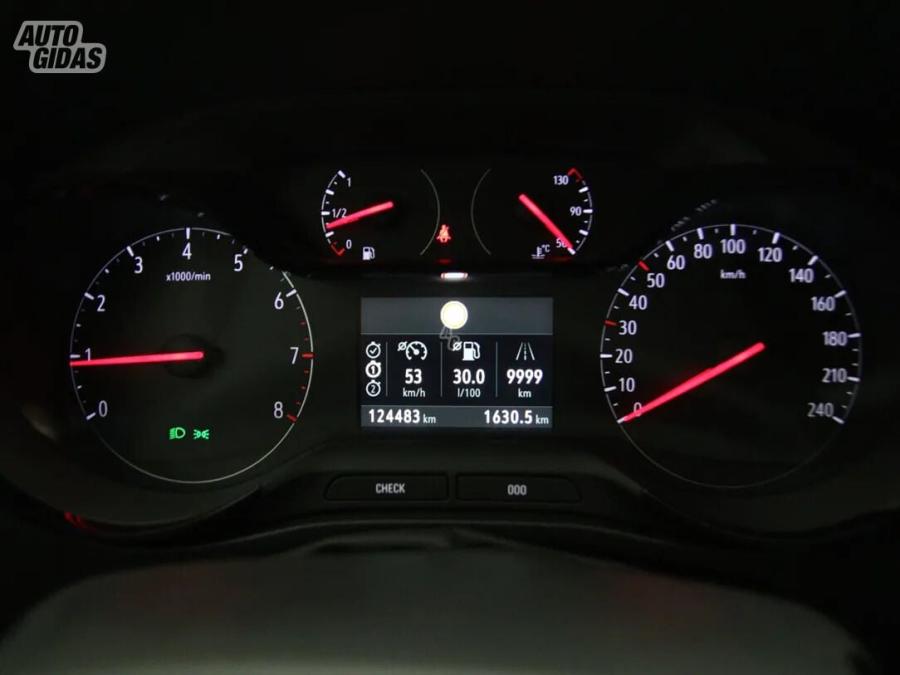 Black Opel Crossland X 2021 in Vilnius, with an engine capacity of 1.20 L and mileage of 124 thousand km for 10999 €, photo 20 on AUTOMOTO.COM.LV