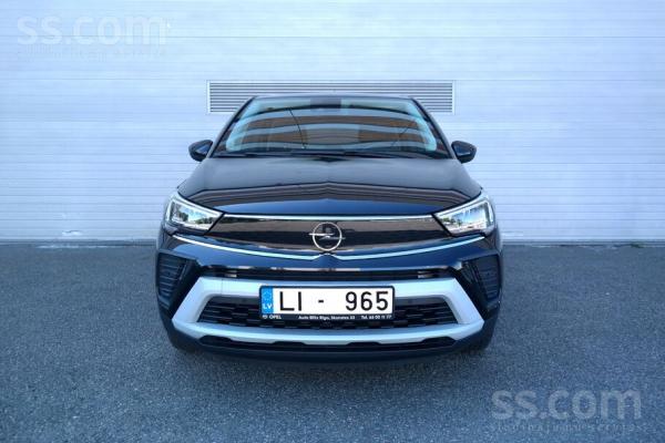 Black Opel Crossland X 2021 in Riga, with an engine capacity of 1.20 L and mileage of 84 thousand km for 13500 €, photo 5 on AUTOMOTO.COM.LV