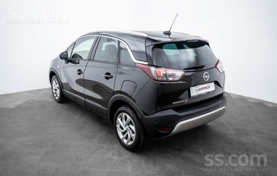 Black Opel Crossland X 2018 in Tallinn, with an engine capacity of 1.20 L and mileage of 86 thousand km for 11499 €, photo 6 on AUTOMOTO.COM.LV