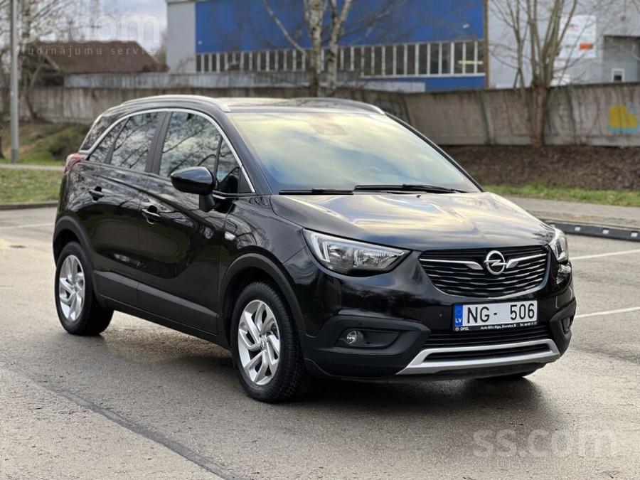 Melns Opel Crossland X 2019 Rīga, ar dzinēja tilpumu 1.50 L un nobraukumu 156 tūkst. km par 8390 €, foto 1 vietnē AUTOMOTO.COM.LV