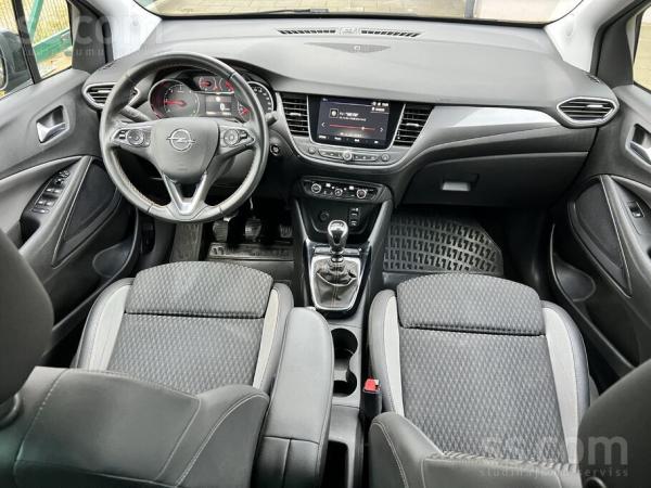 Black Opel Crossland X 2019 in Riga, with an engine capacity of 1.50 L and mileage of 156 thousand km for 8390 €, photo 7 on AUTOMOTO.COM.LV