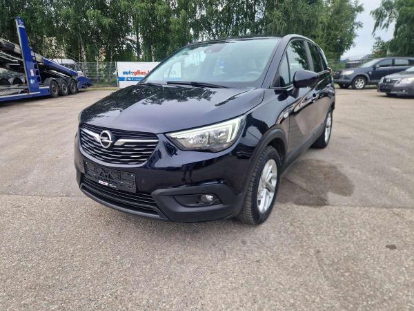 Blue Opel Crossland X 2017 in Ukmerge, with an engine capacity of 1.56 L and mileage of 128 thousand km for 7650 €, photo 2 on AUTOMOTO.COM.LV