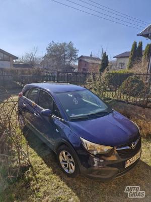 Blue Opel Crossland X 2017 in Vilnius, with an engine capacity of 1.20 L and mileage of 127 thousand km for 6850 €, photo  on AUTOMOTO.COM.LV